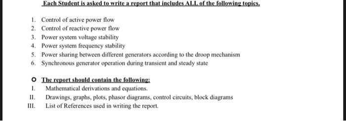 Solved 1 Control Of Active Power Flow 2 Control Of