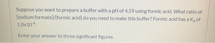 Solved Suppose you want to prepare a buffer with a pH of | Chegg.com