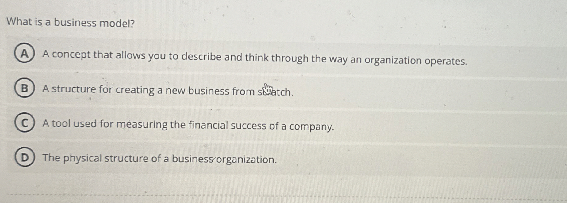 High Quality SOLUTION What is a business model?A concept that allows you to | Chegg.com
