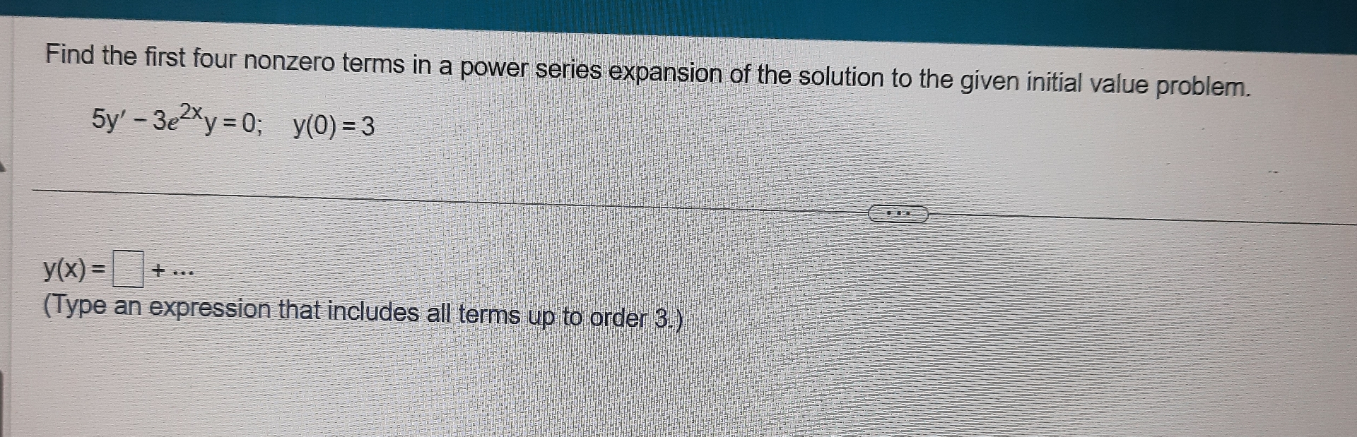 Solved Find the first four nonzero terms in a power series | Chegg.com