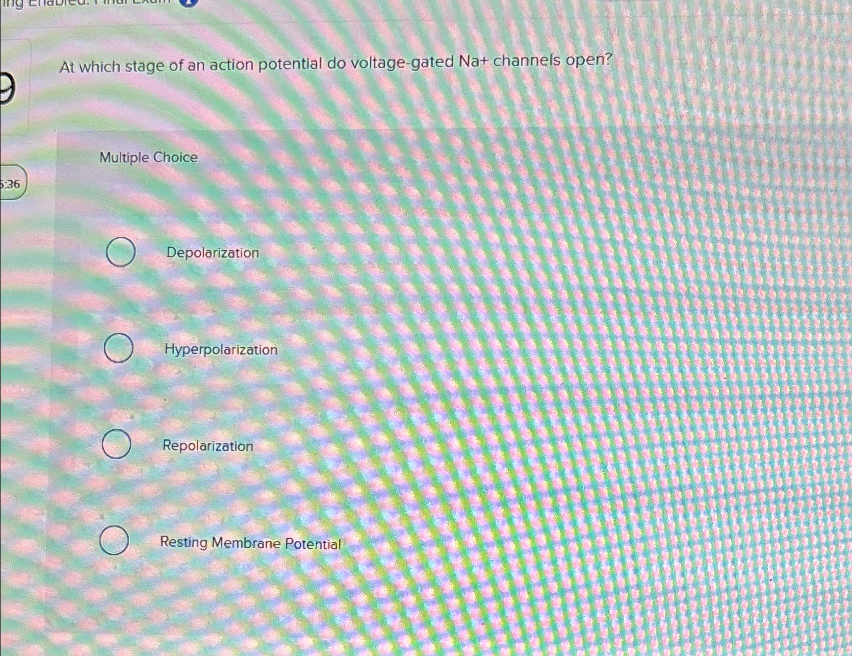 Solved At which stage of an action potential do | Chegg.com