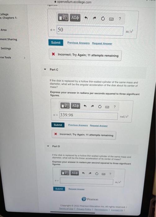 Solved - с openvellum.ecollege.com | Chegg.com