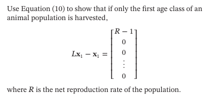 Use Equation (10) to ﻿show that if ﻿only the first | Chegg.com