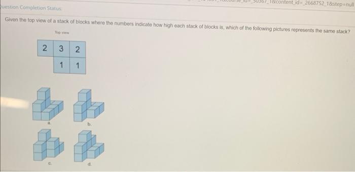 Solved How many cubes are in the following figure?Given the | Chegg.com