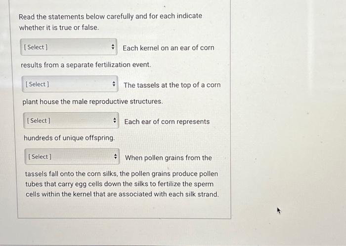 Solved Read the statements below carefully and for each | Chegg.com