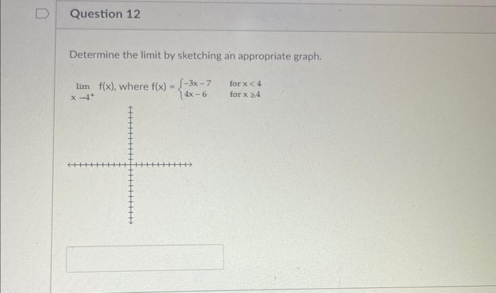 Solved Determine the limit by sketching an appropriate | Chegg.com
