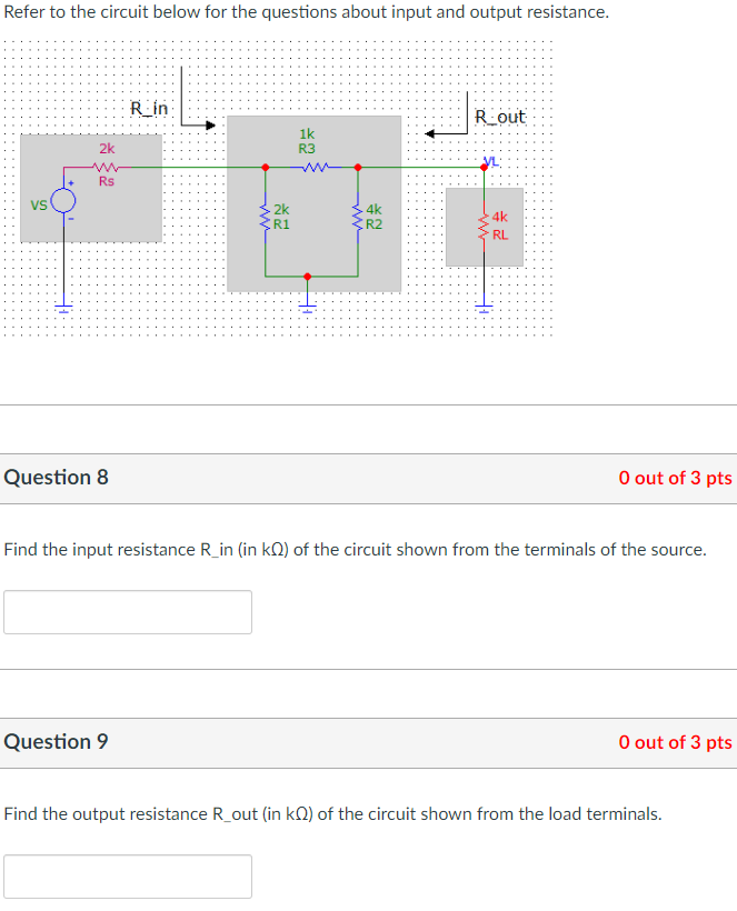 Solved Refer to the circuit below for the questions about | Chegg.com
