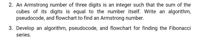 Solved 2. An Armstrong number of three digits is an integer | Chegg.com