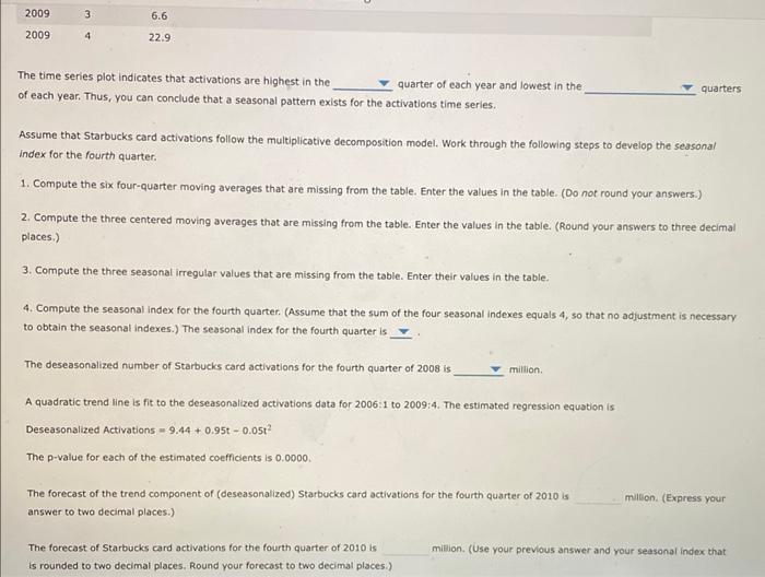 Solved 13. Decomposing a time series One out of every seven | Chegg.com
