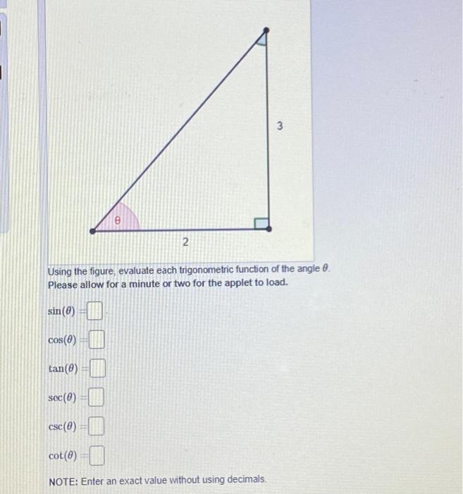 Solved Using the figure, evaluate each trigonometric | Chegg.com