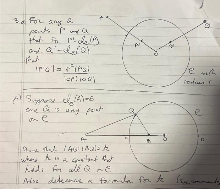 Solved 3a. For any 2 point (point p and point q) that | Chegg.com