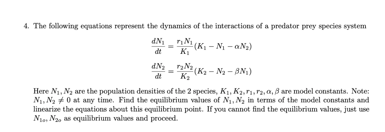 Solved The following equations represent the dynamics of | Chegg.com