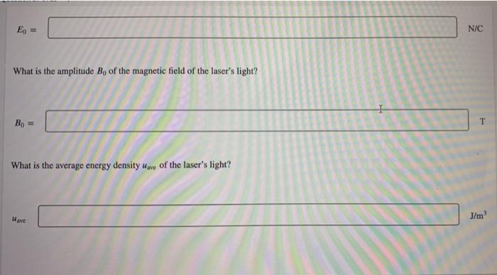 Solved An instructor's laser pointer produces a beam of | Chegg.com