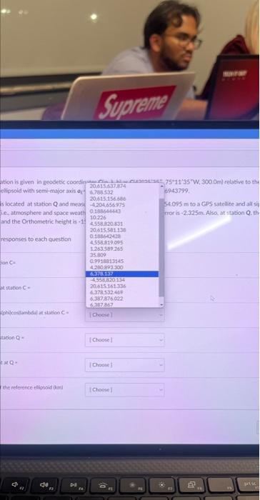 Solved A GPS receiver location is given in geodetic | Chegg.com