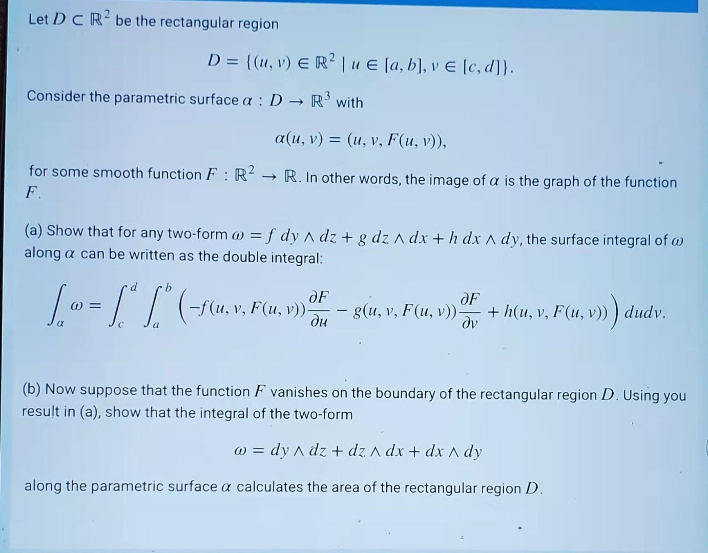 Solved Let D CR2 be the rectangular region D = ((, vì R2 | 4 | Chegg.com