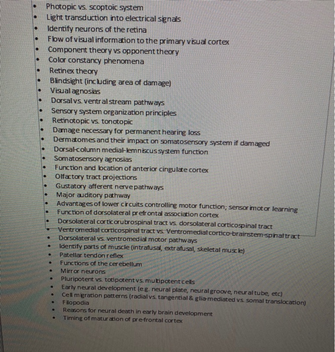 Solved Photopic vs. Scoptoic system Light transduction into | Chegg.com