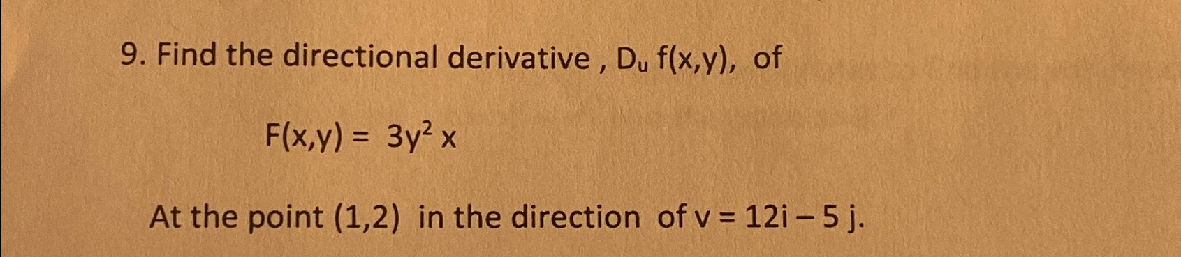 Solved Find the directional derivative,Duf(x,y), | Chegg.com