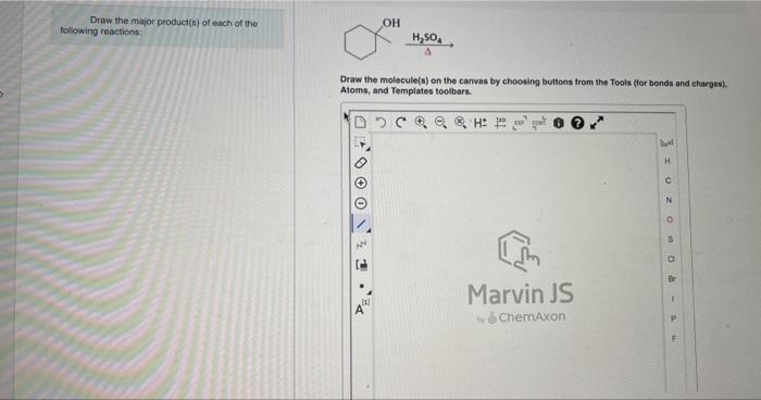 Draw the major producti(s) of each of the tollowing | Chegg.com