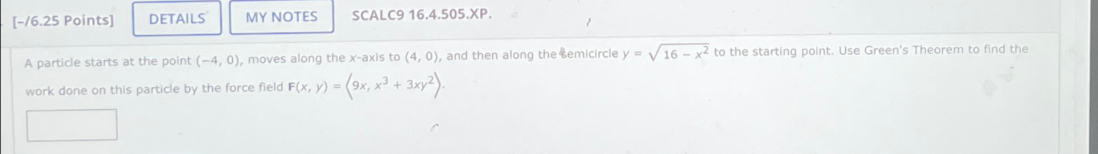 Solved [-/6.25 ﻿Points] SCALC9 16.4.505.XP.A particle starts | Chegg.com