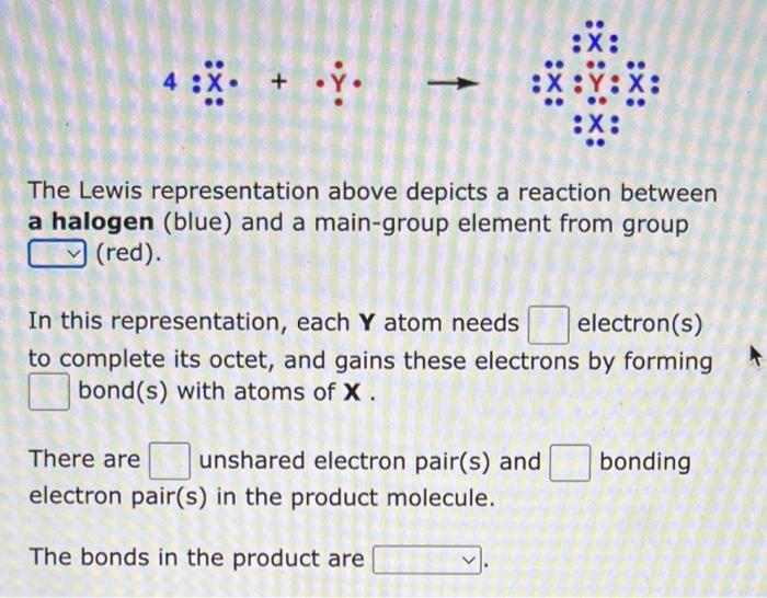 Solved The Lewis representation above depicts a reaction | Chegg.com