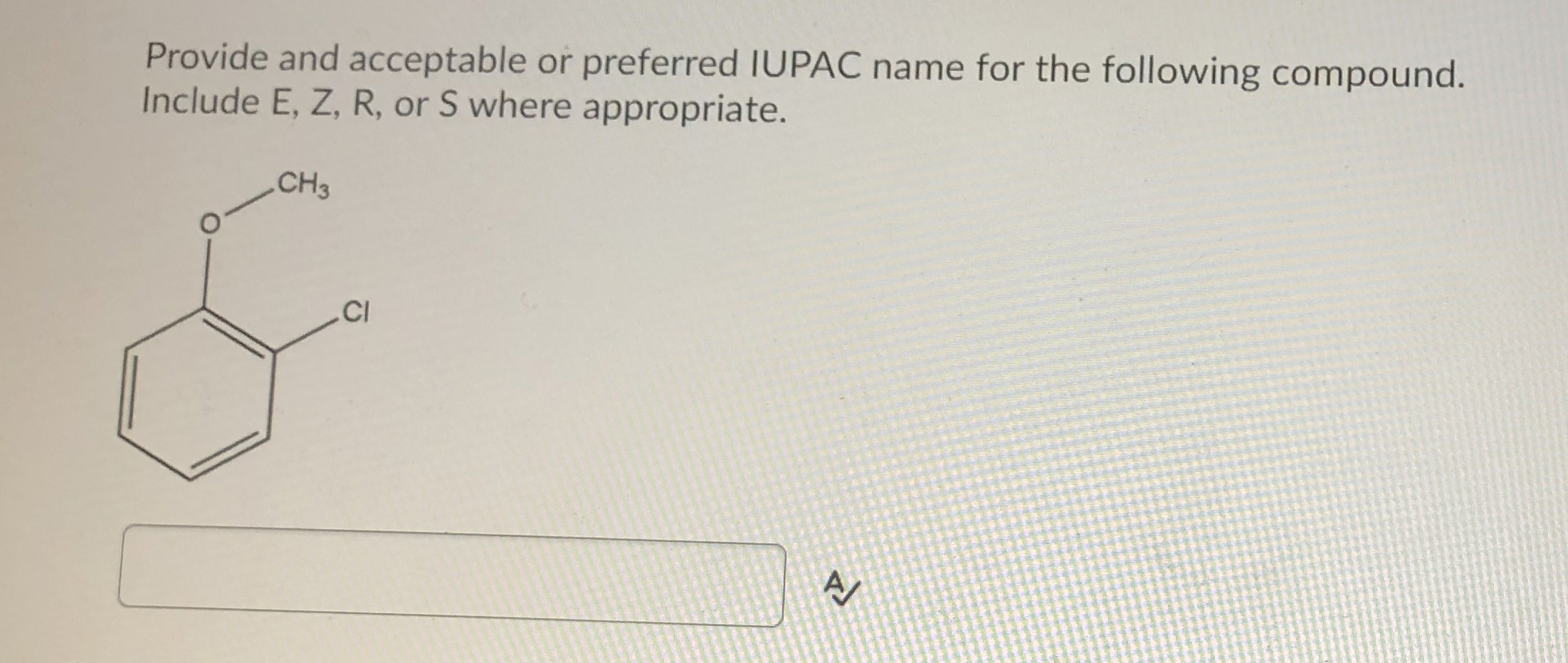Solved Provide and acceptable or preferred IUPAC name for | Chegg.com