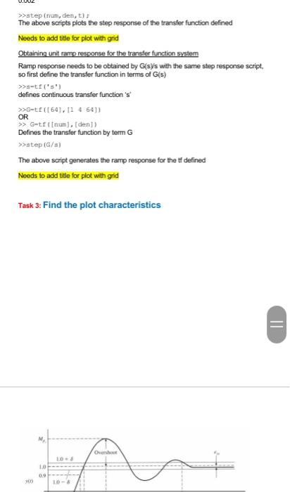 Solved 6. C(S) 27 R(S) 352 + 18s+ 27 Task 1: Define second | Chegg.com