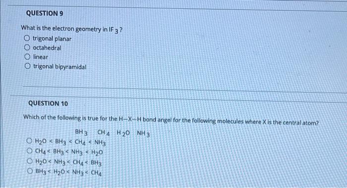 Solved QUESTIONS Which of the following contains the fewest | Chegg.com