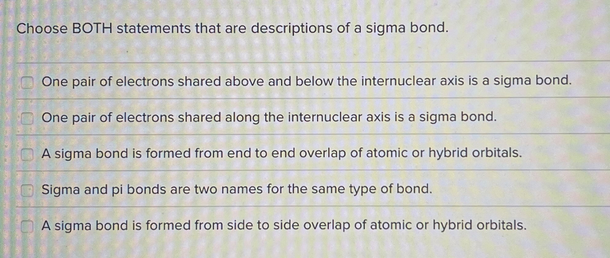 High Quality SOLUTION Choose BOTH statements that are descriptions of a | Chegg.com