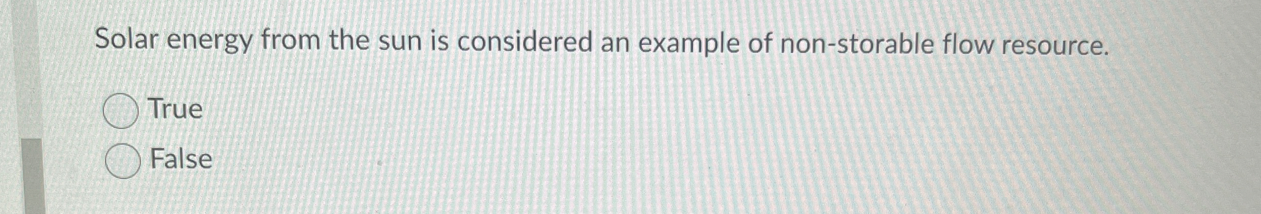 Solved Solar energy from the sun is considered an example of | Chegg.com