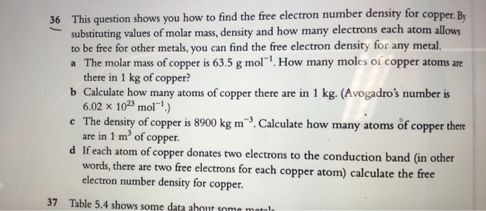 Solved 36 This question shows you how to find the free | Chegg.com