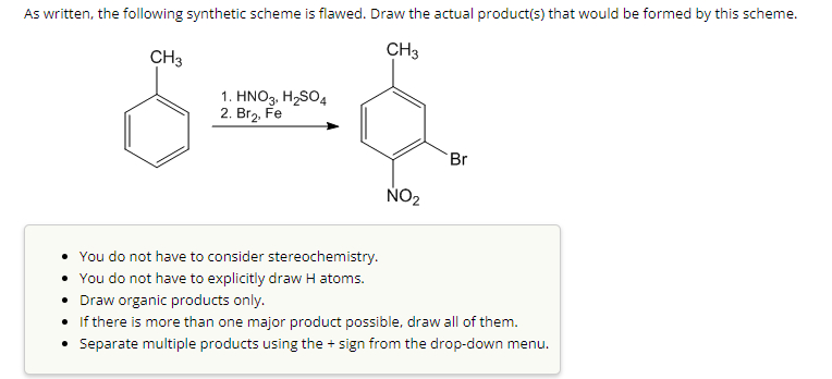 Solved As written, the following synthetic scheme is flawed. | Chegg.com