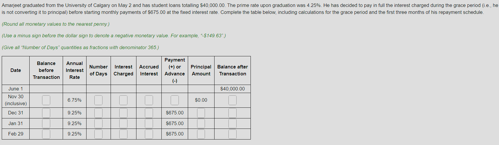 Solved (Round all monetary values to the nearest penny.)(Use | Chegg.com