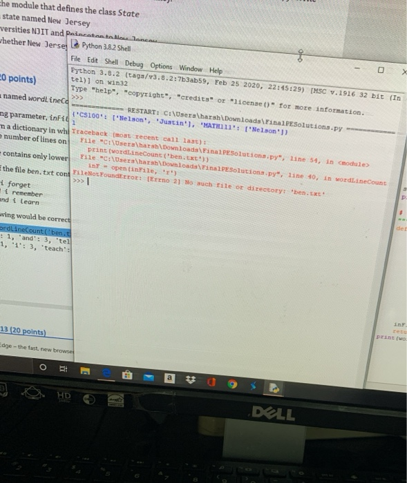 Solved Question 12 20 Points Write A Function Named