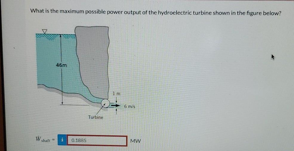 Solved What is the maximum possible power output of the | Chegg.com