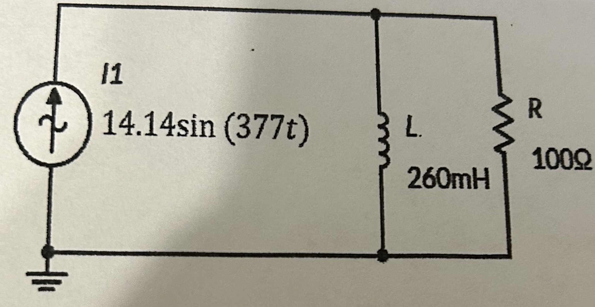 Solved Determine the current passing through the inductor. | Chegg.com