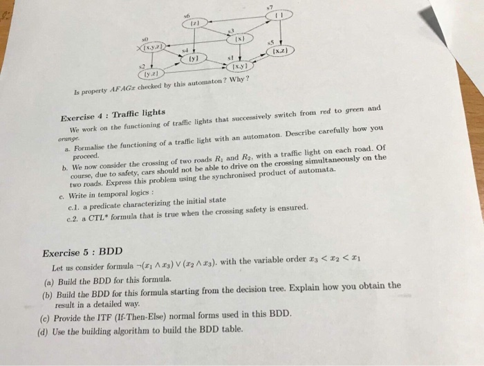 Solved Exercise 1: Automata Build the synchronized product | Chegg.com