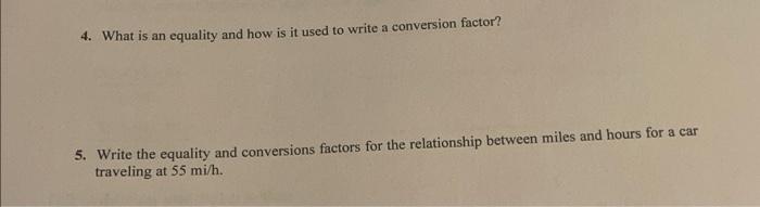 Solved 4. What is an equality and how is it used to write a | Chegg.com