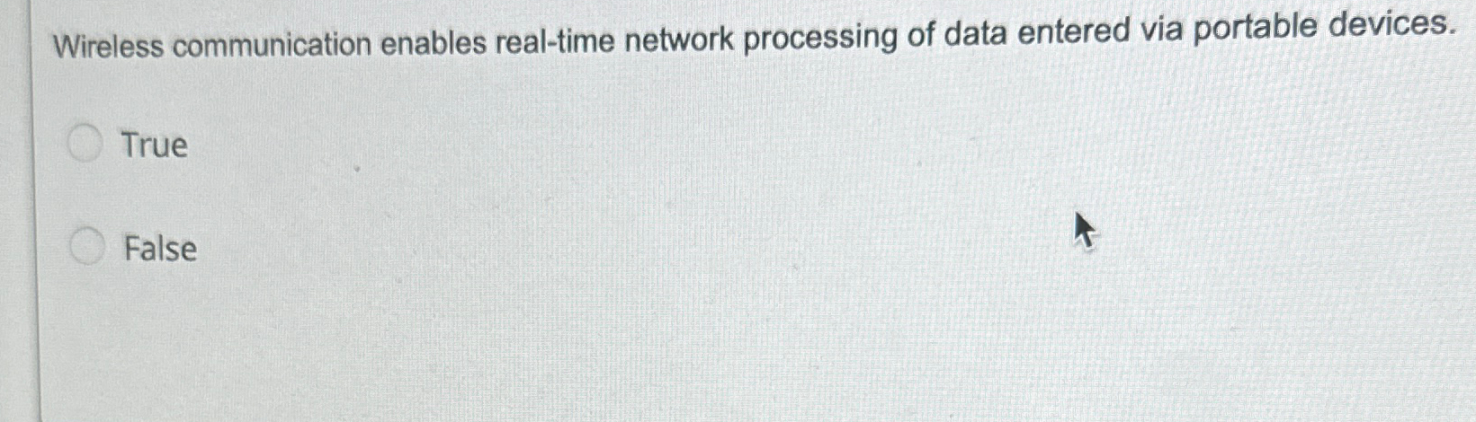 Solved Wireless communication enables real-time network | Chegg.com
