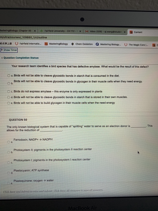 Solved 20 MasteringBiology: Chapter 48 x 4 Fairfield | Chegg.com