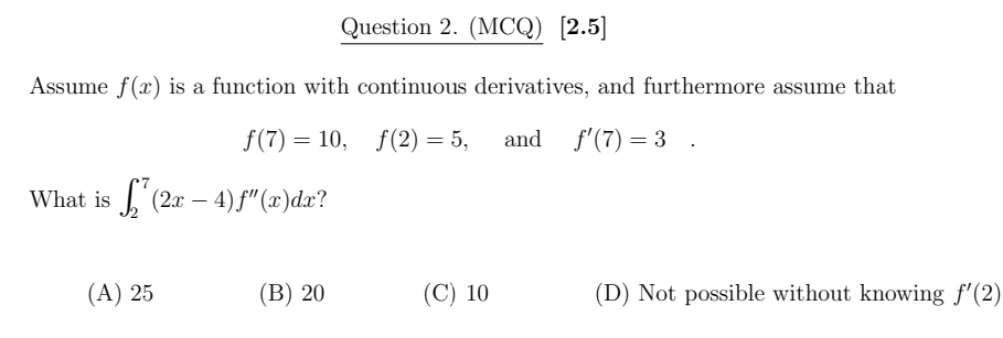 Solved Assume f(x) is a function with continuous | Chegg.com Solved Assume f(x) is a function with continuous | Chegg.com