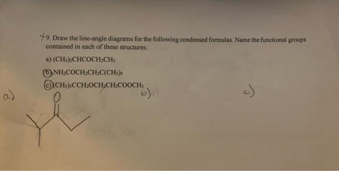 Solved Draw the line-angle diagrams for the following | Chegg.com
