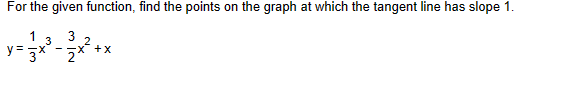 Solved For the given function, find the points on the graph | Chegg.com