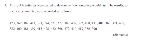 Solved Calculate mean, median and mode. | Chegg.com
