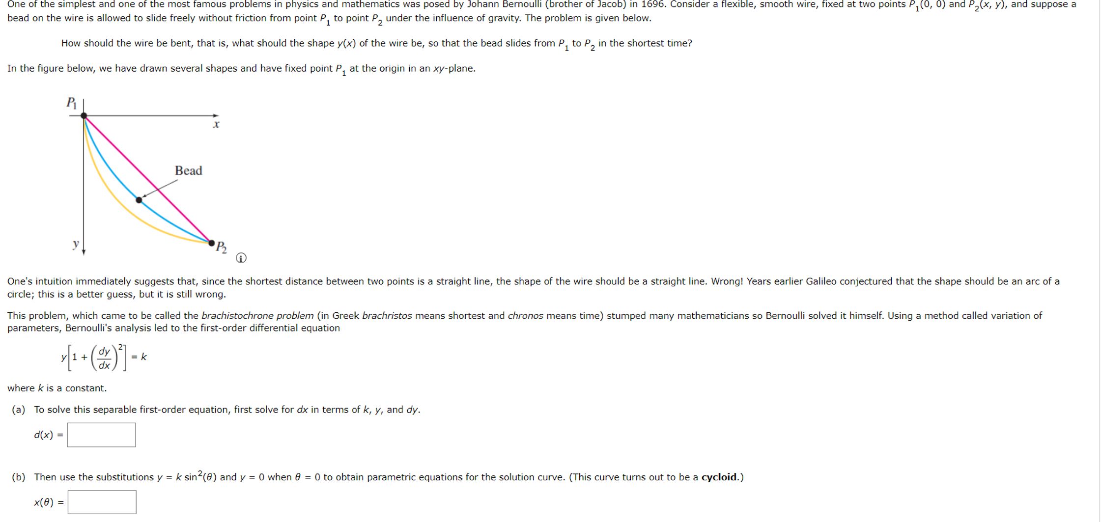 Solved bead on the wire is allowed to slide freely without | Chegg.com
