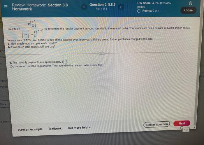 Solved Iii Review Homework Section 8 8 Homework Question 3