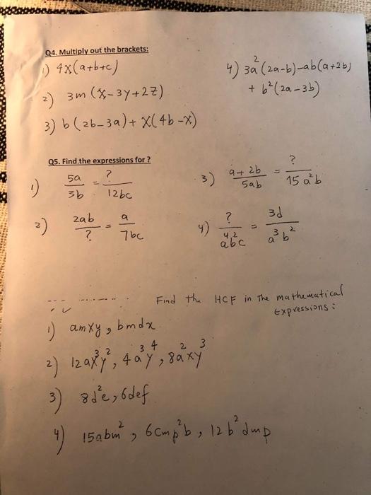 Solved Q1. Simplify the given expressions: 1) (n33)3 4) | Chegg.com
