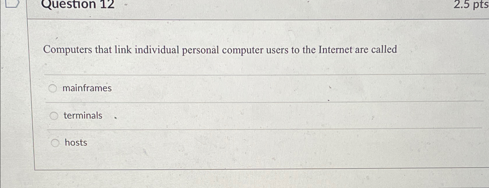 Solved Computers that link individual personal computer | Chegg.com
