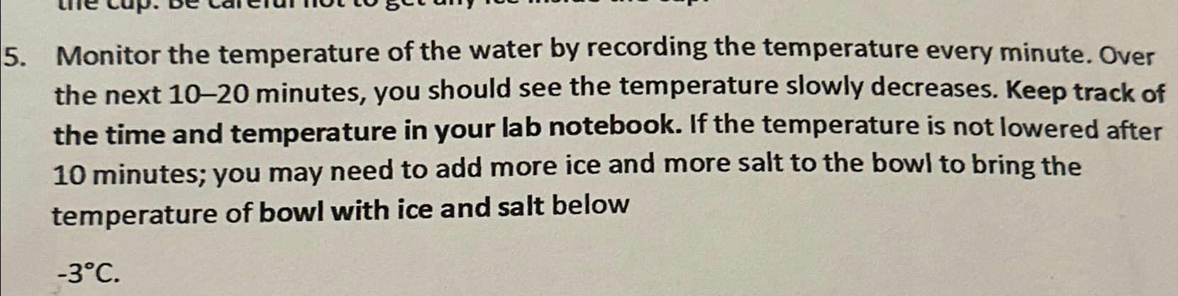 Solved Monitor the temperature of the water by recording the | Chegg.com