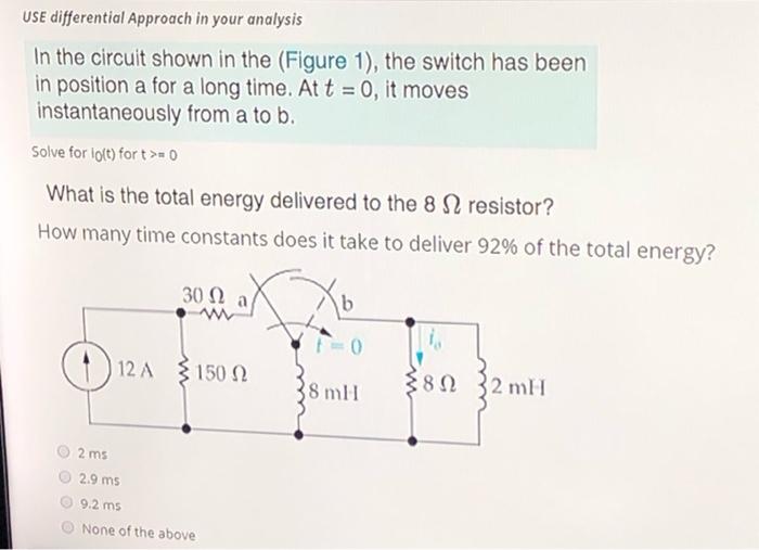 Solved USE differential Approach in your analysis In the | Chegg.com
