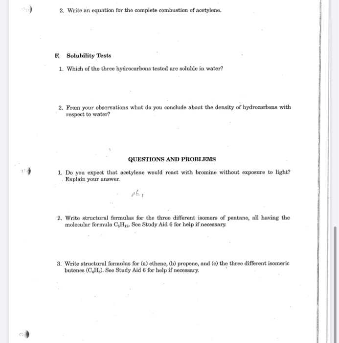 Solved Name Date Section Instructor Report For Experiment 28